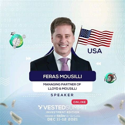 Vested Summit On Linkedin Celebrating Our Speaker Feras Mousilli