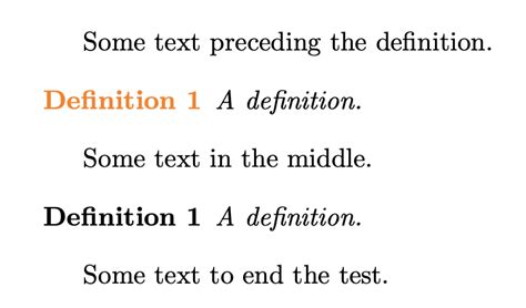 Printing Theorem In Orange TeX LaTeX Stack Exchange