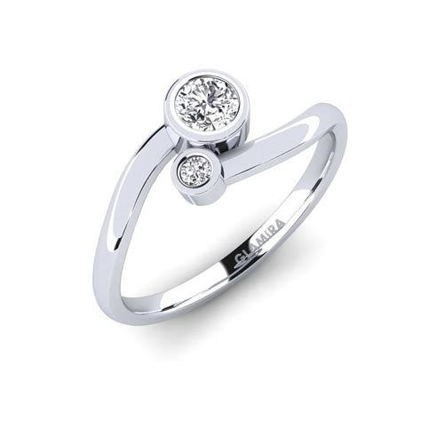 Hochwertige Glamira Ringe Bewitch Mit 025 Karat Diamant Rund Weißgold