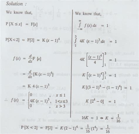 Ii Continuous Random Variables Formula Solved Example Problems