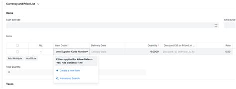 Searching The Item By Supplier Part Number In Sales Order Etc Erpnext Frappe Forum