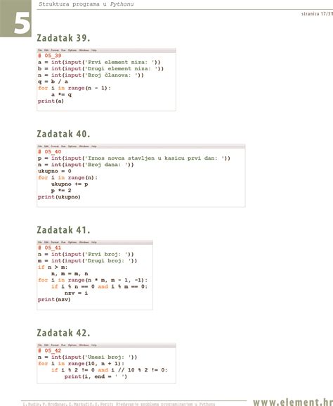 Element Hr Zadaci Index