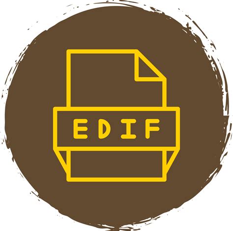 Edif File Format Icon Vector Art At Vecteezy