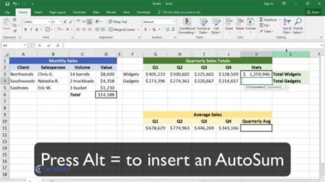 Cara Menggunakan Fitur Autosum Di Microsoft Excel