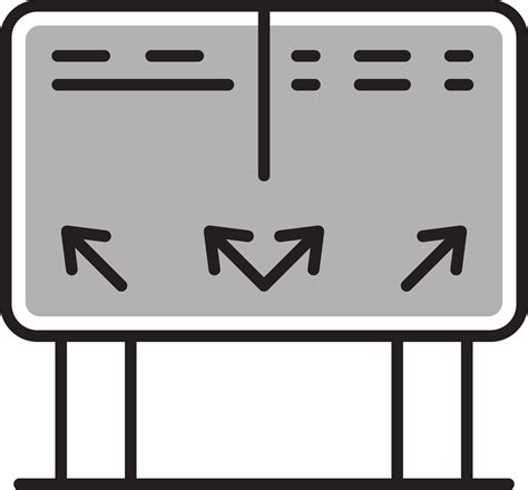 Arrow Traffic Direction Board Icon In Black And Gray Color 24369249 Vector Art At Vecteezy