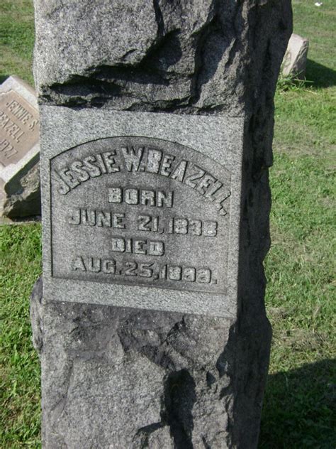 Jessie W Woodruff Beazell 1838 1899 Find A Grave Memorial
