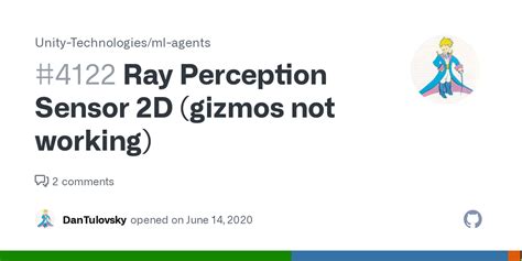 Ray Perception Sensor 2d Gizmos Not Working · Issue 4122 · Unity