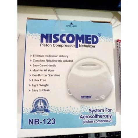 Mask Niscomed Piston Compressor Nebulizer For Nebulization Size Compact At Rs 1299 In Chennai
