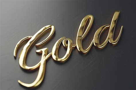gold text effect editable elegant and rich text style premium ai