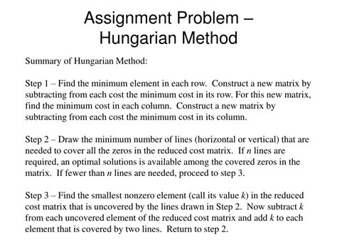 ppt network flow problems the assignment problem powerpoint