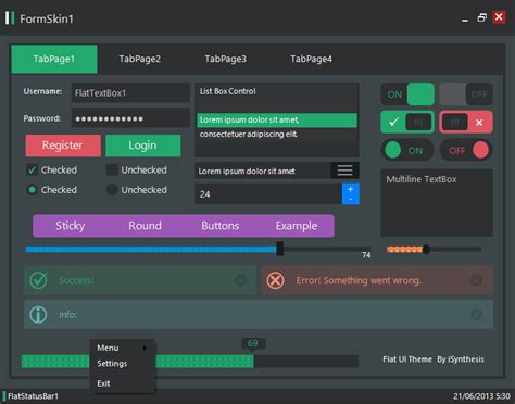 Vbnet Theme Flat Ui Theme