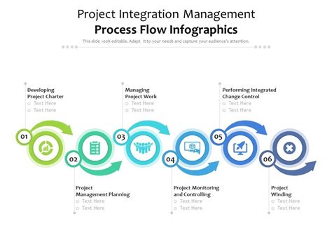 Project Integration Management Process Flow Infographics Presentation