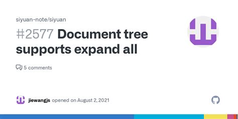 Document Tree Supports Expand All · Issue 2577 · Siyuan Notesiyuan
