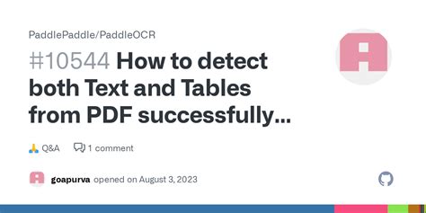 How To Detect Both Text And Tables From Pdf Successfully With Paddleocr And Write To Excel
