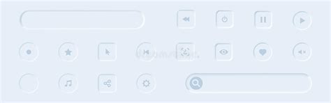 Neumorphism Icons Neumorphic Ui Ux White User Interface Web Buttons