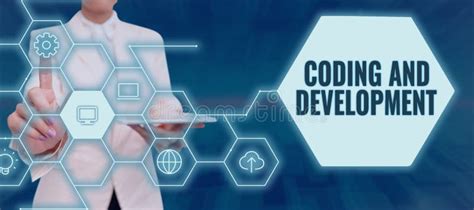 Conceptual Caption Coding And Development Business Idea Programming