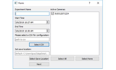 Gui For Defining An Experiment Download Scientific Diagram