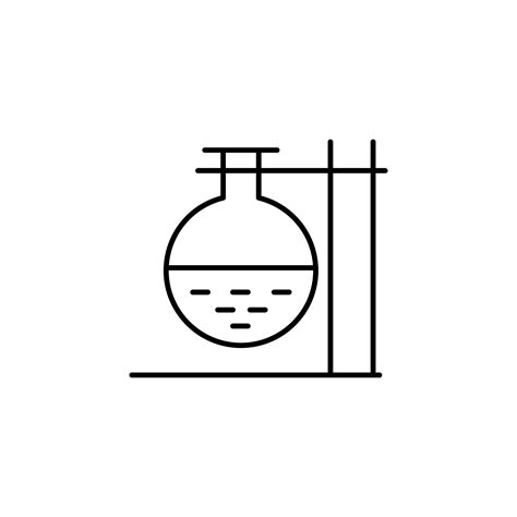 Laboratory Flask Outline Vector Icon 22762653 Vector Art At Vecteezy