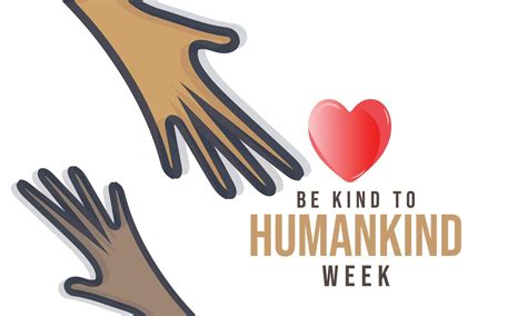Be Kind To Humankind Week Background Banner Card Poster Template