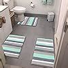 Mdesign Soft Microfiber Polyester Spa Rugs For Bathroom Vanity Tubshower Water