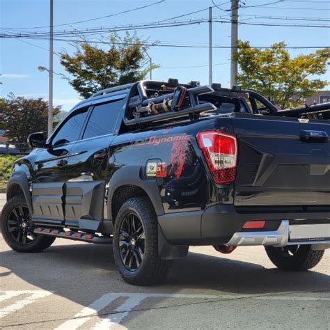 렉스턴스포츠 슈퍼비 테일게이트 도어가니쉬v2 시공 네이버 블로그