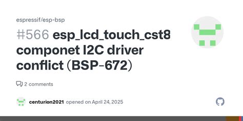 Esp Lcd Touch Cst S Componet I C Driver Conflict Bsp Issue