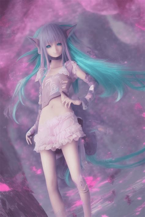 Anime Punk Egirl 3d Graphic · Creative Fabrica
