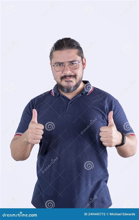 A Smart Guy Making A Double Hands Up Sign An Intellectual And Educated