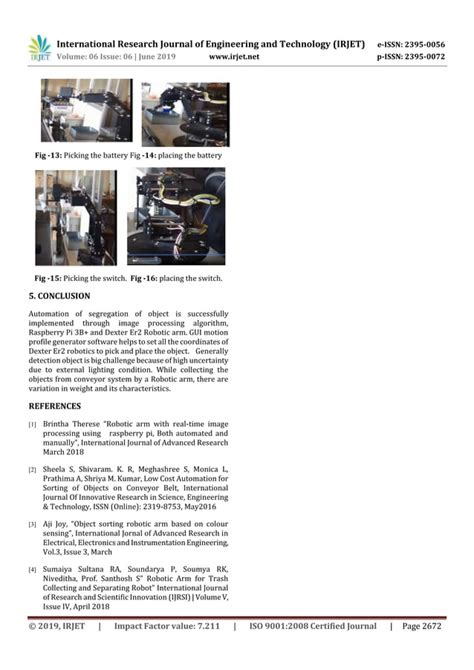 Irjet Automation Of Object Segregation Pdf