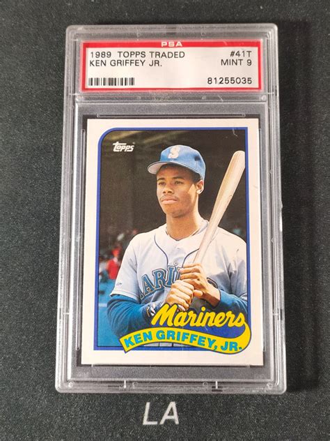 LA拍卖1989 Topps Traded Ken Griffey Jr 肯 小葛瑞菲 西雅图水手 最有价值球员奖 美联银棒奖 美联金