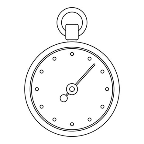 Stopwatch Icon Outline Style 14524274 Vector Art At Vecteezy