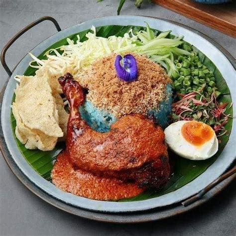 🇲🇾nasi Kerabu Kelantan Malay Dish 🇲🇾 Traditional Nasi Kerabu Nasi