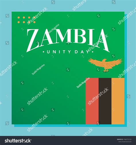 Unity Day Zambia Vector Flag State Stock Vector Royalty Free Shutterstock