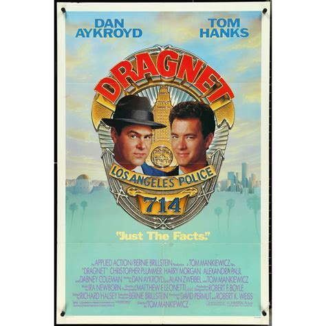 Dragnet 1987 Orig Movie Poster Dan Akroyd Tom Hanks Folded 27x41 Em Popcatalog