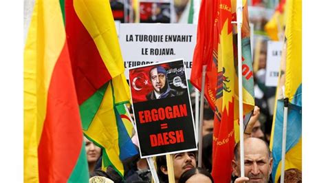 Французи протестираха в подкрепа на кюрдите Ердоган терорист Снимки 168 Часа