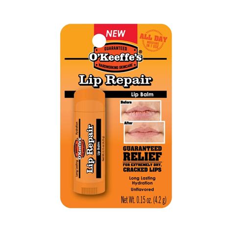 Okeeffes Unflavored Lip Repair Balm 42g Au