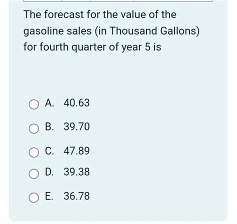 Solved The Regression Trend Line Equation Y T A Bt Of