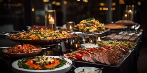 Cuisine Culinary Buffet Dinner Catering Dining Food Celebration Party Catering Food Concept