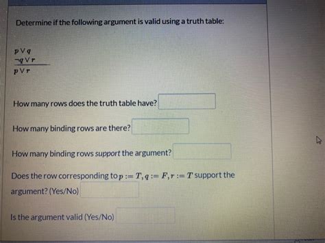 Solved Determine If The Following Argument Is Valid Using A