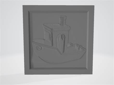 3d Benchy Flat Lithophane Framed Artwork By 3dmaker3872makerworld
