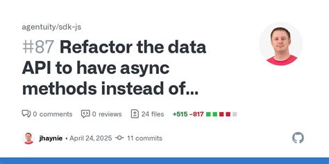Refactor The Data Api To Have Async Methods Instead Of Static