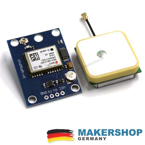 Ublox Neo 6m Gps Modul Gy Gps6mv2 Uart Arduino Raspberry Module Gy Neo6mv2 Makershop De