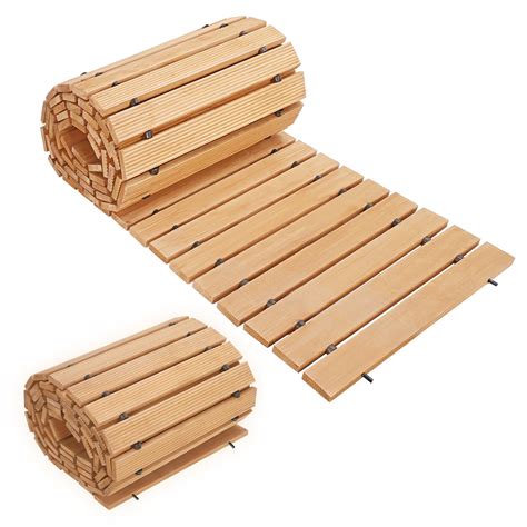 Nanly 12ft Garden Pathway Wooden Garden Pathway Outdoor Roll Out