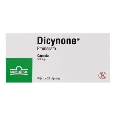 Compra Dicynone Etamsilato 500 Mg Con 20 Cápsulas En Prixz