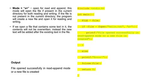 File Handling In C Pptx