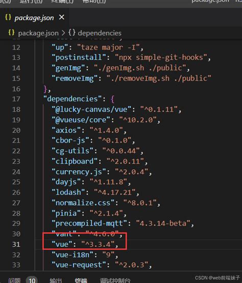 Npm依赖安装的时候vue版本号报错处理 Csdn博客