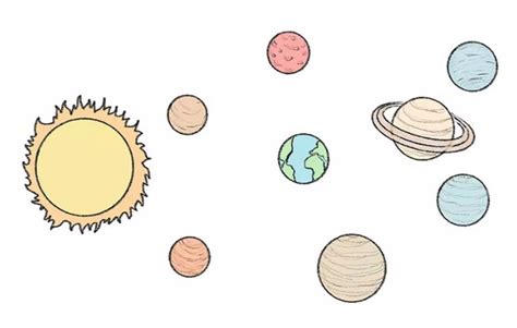 Easy Planet Drawings Step By Step With Photos DIY Crafts