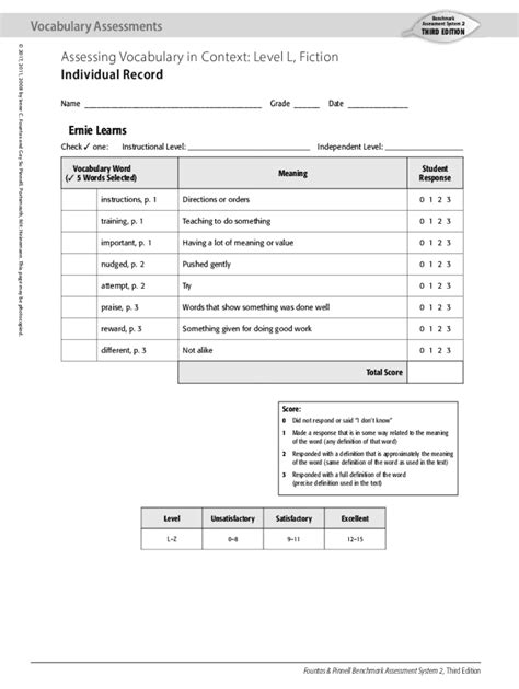 Fillable Online Benchmark Assessment System 2 3rd Edition Fax Email Print Pdffiller