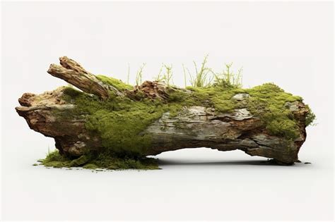 Premium Vector A Tree Branch With Moss On It