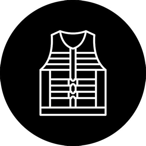 구명조끼 아이콘 프리미엄 벡터